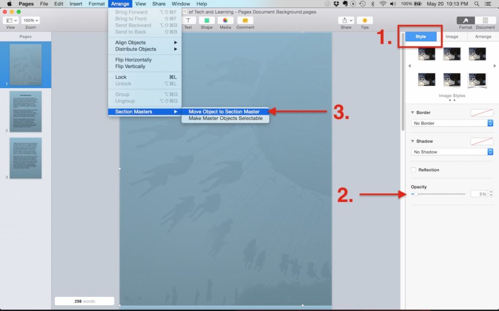 How to Change the Background Color of an Apple Pages Document